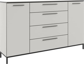 XXXLutz ŠIROKÁ KOMODA, bílá, 180/111/40 cm - Online Only komody - 001724000444