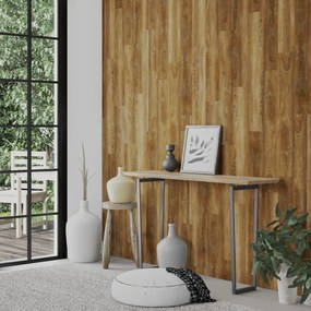 vidaXL Nástěnné panely vzhled dřeva PVC 4,12 m² [3189143] Barva: Šedá