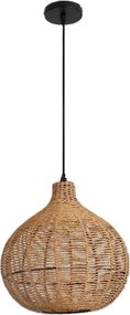 Pletená závěsná lampa Boho 1xE27 Styl Boho Šňůra kov Do obývacího pokoje Stropní