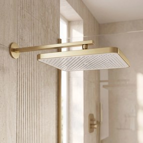 Rea, Obdélníková dešťová sprcha REA JS-032 Brushed Gold, REA-P0396