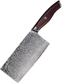 KnifeBoss damaškový nůž Cleaver 7" (182 mm) Rose wood VG-10