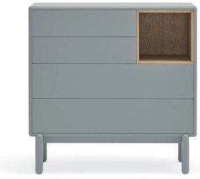 Modro-šedá nízká komoda 90x90 cm Corvo – Teulat