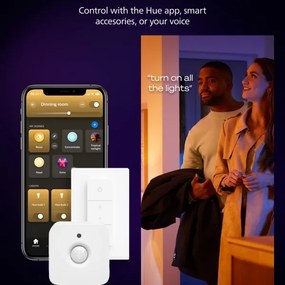Philips - LED Stmívat. stropní svítidlo Hue AURELLE LED/39W/230V 60x60 cm černá