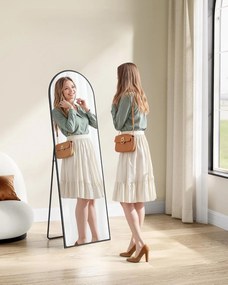 Volně stojící zrcadlo Fully 150 cm černé