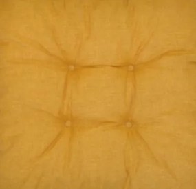 Ratanový papasan - polstr žlutý melír