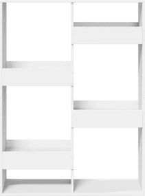 Knihovna bílá 100 x 33 x 135 cm kompozitní dřevo 3309384