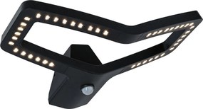 P 94795 LED venkovní nástěnné svítidlo Alara pohybové čidlo IP44 hranaté 375x270mm 3000K 10W 230V antracit kov - PAULMANN