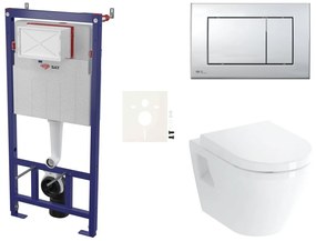 Cenově zvýhodněný závěsný WC set SAT do lehkých stěn / předstěnová montáž+ WC VitrA Integra SIKOSSINTSC21K