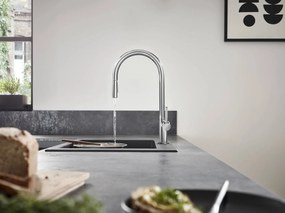 Hansgrohe M54, dřezová baterie Talis s výsuvnou sprškou, sBox, chromová, 72801000