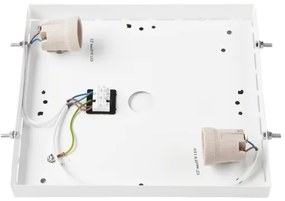 Stropní svítidlo NATURAL SQUARE 2xE27/15W/230V 31x31 cm borovice/bílá