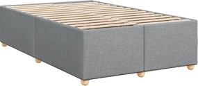 Box spring postel s matrací světle šedá 120 x 200 cm textil 3286654