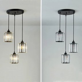 Toolight - ELEGANCE LAMPA SUFITOWA APP210-3CPR KRYSZTAŁ SREBRNA, OSW-08552