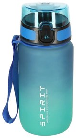Creative Corner Láhev na vodu bidon s brčkem sportovní 600ml modrozelená