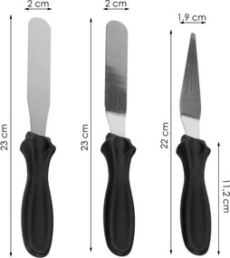 Cukrářská špachtle, sada 3ks SPRINGOS CONFETTA