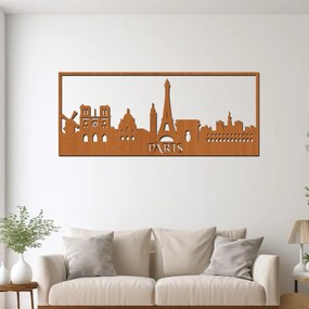dřevo života Dřevěná dekorace na zeď PAŘÍŽ Zvolte rozměr (cm): 80x23, Zvolte barvu dekoru: Třešeň