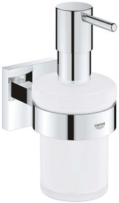 Grohe QuickFix Start Cube - Dávkovač mýdla s držákem, sklo/chrom 41098000