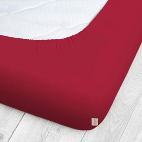 Jersey prostěradlo světle červené na výšku matrace do 20 cm Velikost: 60 x 120