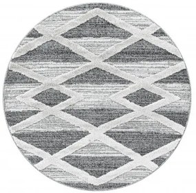 Ayyildiz, Kusový koberec Pisa 4709 Grey kruh, 200x200 (průměr) kruh, šedá, ložnice