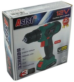 Asist AE2V12DN-151-1 AKU vrtačka 12 V, 1,5 Ah