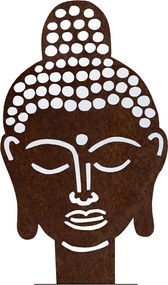 Zahradní dekorace Buddha 50 x 30 cm, corten CORGARDEN 1061