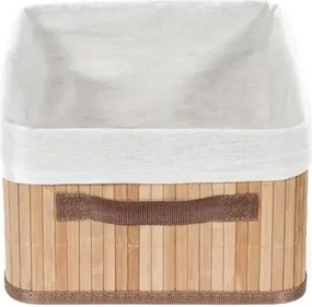 Compactor Bamboo - Bambusový úložný košík  / přírodní bambus-len / 32