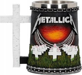 Pivní Sklenice Metallica Master of Pappets Velký masivní sběratelský na pivo 600 ml