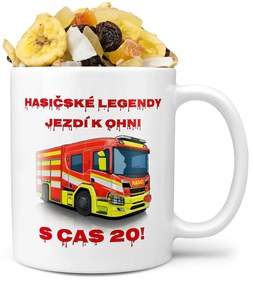 Hrnek Hasičské legendy – CAS 20 (Náplň hrníčku: Tropická směs)