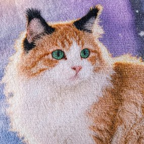 Sada 2 ks povlaků na polštářky z mikroplyše SNOW CAT 45 x 45 cm