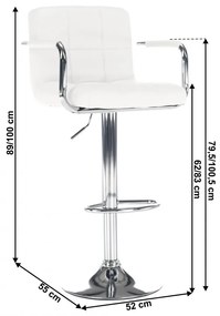 Barová stolička LEORA 2 NEW Tempo Kondela Černá