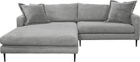 XXXLutz ROHOVÁ SEDAČKA, textil, šedá P & B - Sedací soupravy - 002330003403