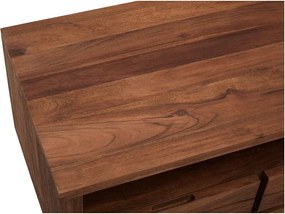 TV stolek z masivu akácie v tmavě přírodní barvě 140x52x50 cm Simla – Premier Housewares