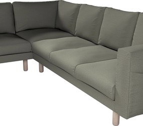 Potah na pohovku IKEA Norsborg rohová 5-místná barva šedá látka pletený vzor