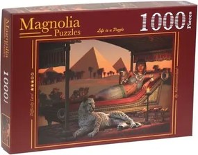 MAGNOLIA Puzzle Večeře u pyramid / 1000 dílků / 68 x 48 cm