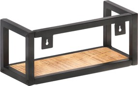 Nástěnné police 2 ks 40 cm hrubé mangovníkové dřevo 320667