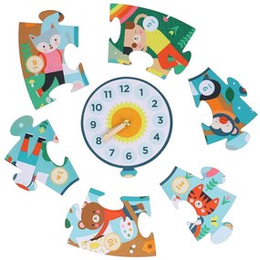 Petit Collage Podlahové puzzle Ilustrované učební hodiny