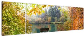 Obraz rybníka (170x50 cm)