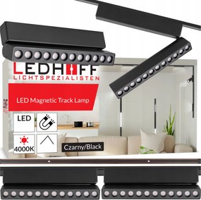 Magnetické kolejnicové osvětlení Kolejnice lišta 1m 2x Led lampa reflektor Spot