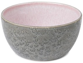 Růžová/šedá servírovací miska z kameniny Gastro Grey/Light Pink – Bitz