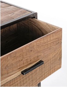 Komoda z masivu akácie v přírodní barvě 90x90x40 cm Elmer – Bizzotto