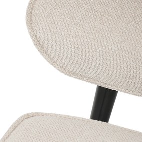 Relaxační křeslo s podnožkou AIRO - béžová látka