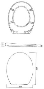 Cersanit K98-0074 - Záchodové prkénko PRESIDENT SoftClose bílá