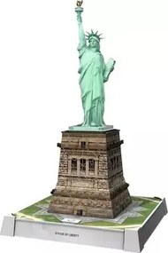 Ravensburger 3D Puzzle Iconics: Socha svobody (Noční edice) / 108 dílk