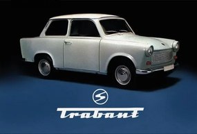 Plechová cedule Trabant Velikost: A4 (30 x 20 cm)