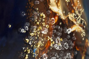 Obraz Andromeda A 60x90 cm modrý/zlatý