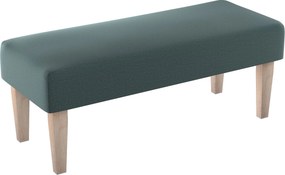 Dlouhá lavička 100x40cm barva zelená látka sametová