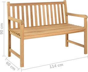 Zahradní lavice 114 cm masivní teakové dřevo 316622