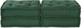 Modulová pohovka 2 ks Textil Zelená 140 x 70 x 36 cm 3315080