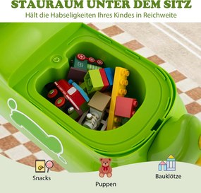 Costway Pojízdné autíčko pro batole s úložným prostorem pod sedadlem