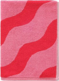Červený/růžový bavlněný ručník 50x70 cm Waves – Jotex