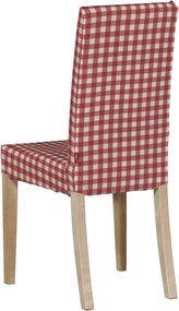 Potah na židli IKEA  Harry, krátký barva červená látka vzorované